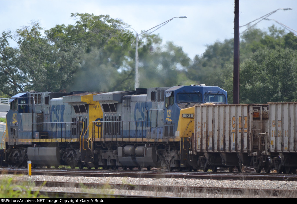 CSX CW44AC 457 AND 121